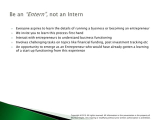 Enternship Program | PPTX