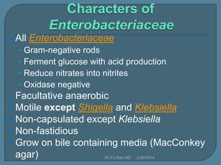 Enterobacteriaceae 120413233647-phpapp02 | PPSX