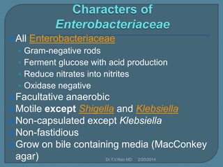 Enterobacteriaceae 120413233647-phpapp02 | PPSX