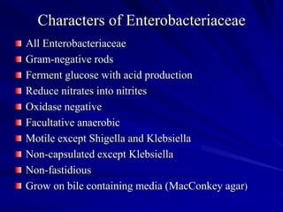 Enterobacteriaceae.ppt.jjkn.kjkhjjbjbhbhbh | PPT