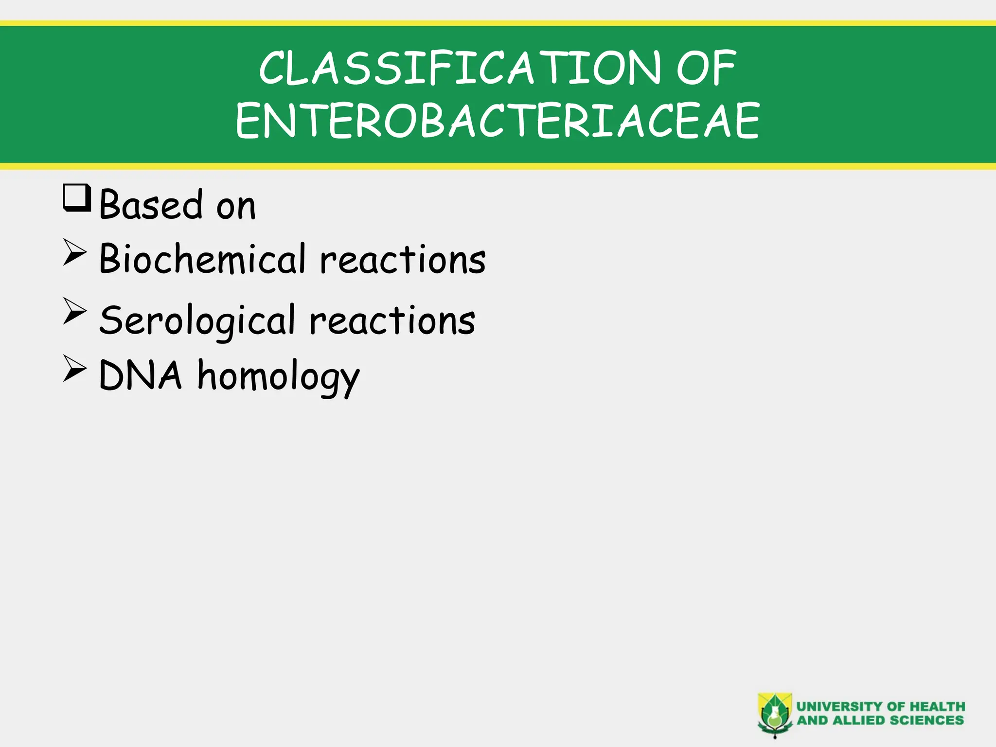 ENTEROBACTERIACEAE.pptx uhas slides on enterobacteriae | PPTX ...