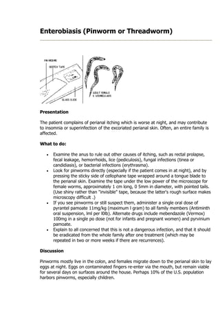 Enterobiasis | DOC