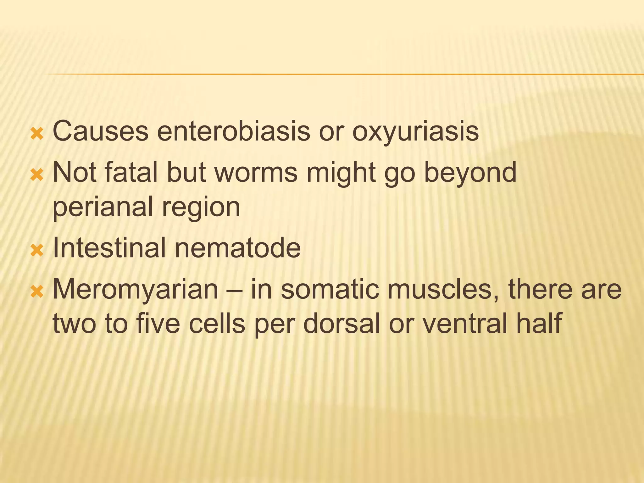 Enterobius vermicularis | PPTX