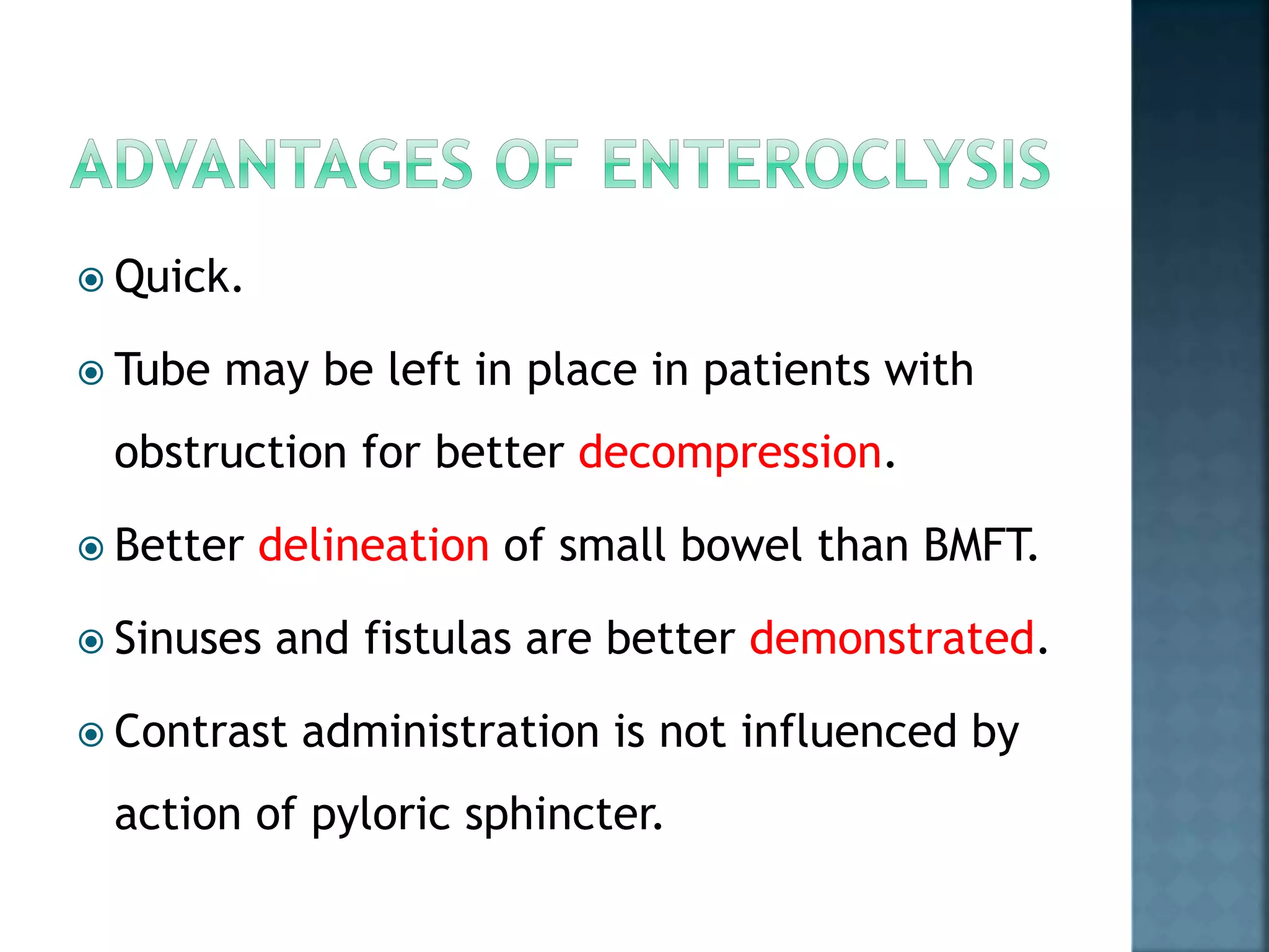 Enteroclysis | PPTX