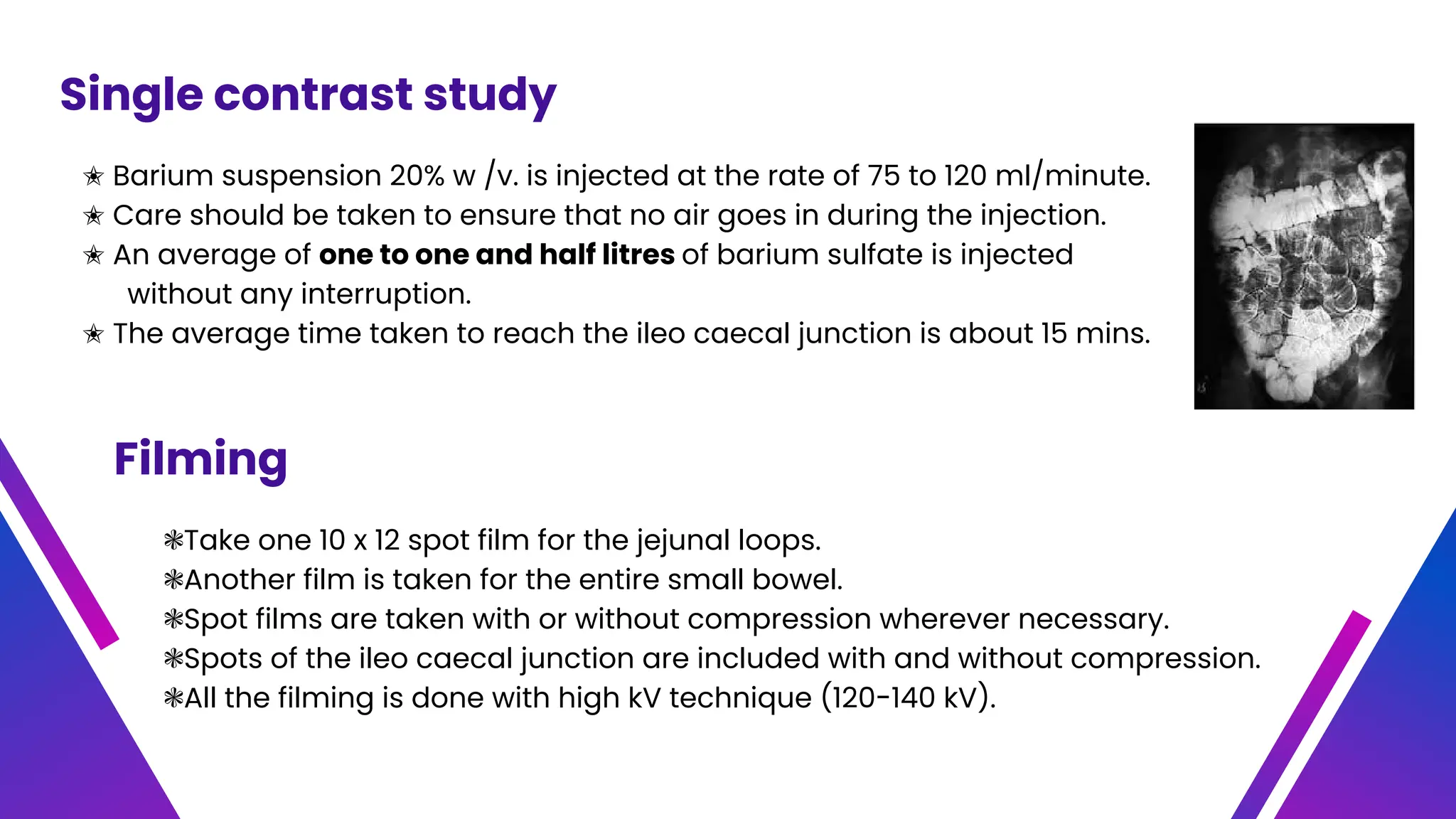 Enteroclysis procedure in radiology department | PDF