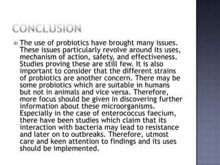Enterococcus Faecium Probiotic | PPTX