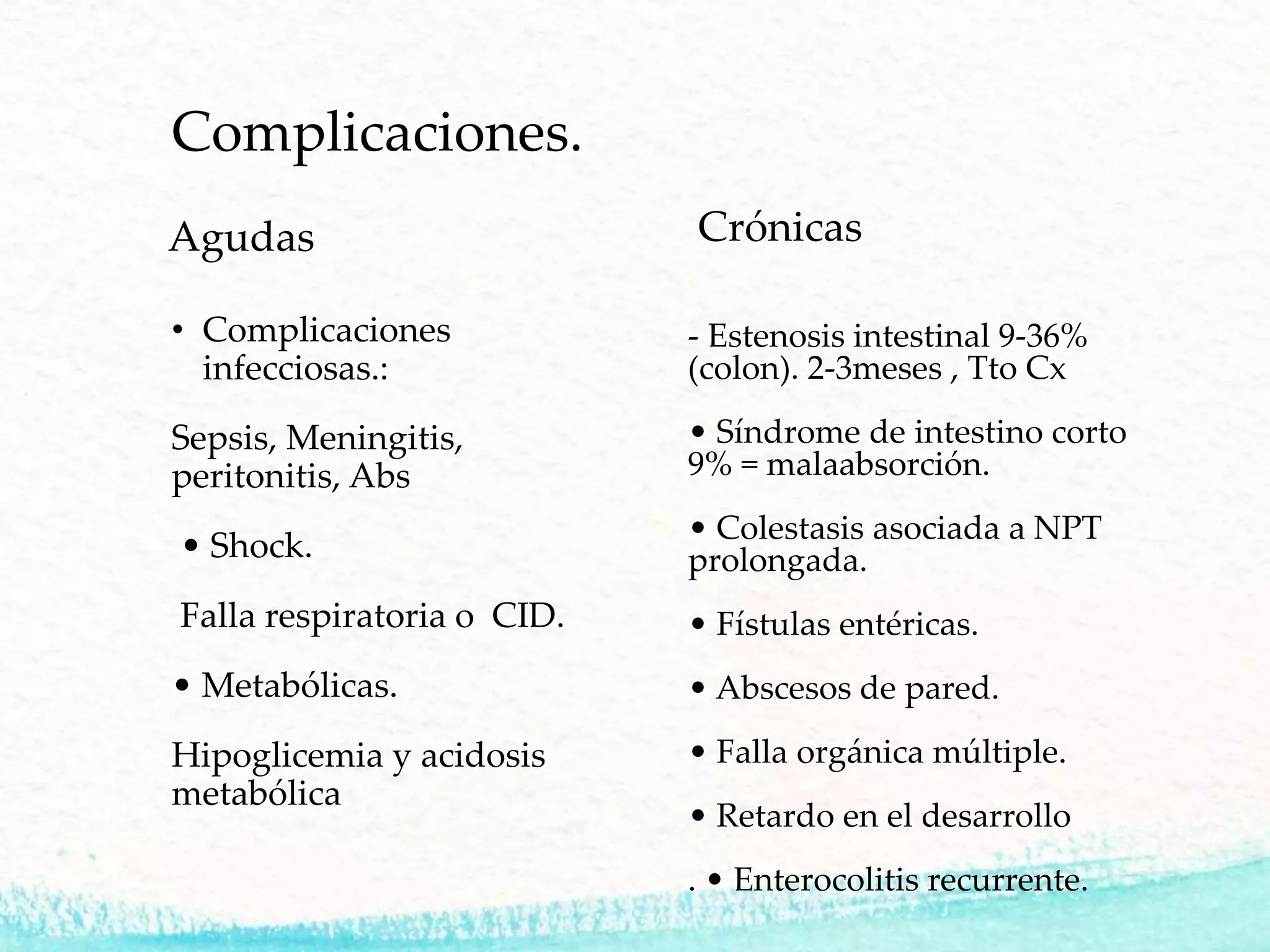 Enterocolitis necrotizante | PPT