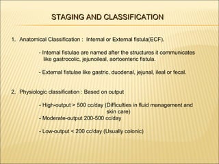 Enterocutaneous fistulas ppt | PPT