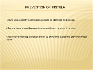 Enterocutaneous fistulas ppt | PPT
