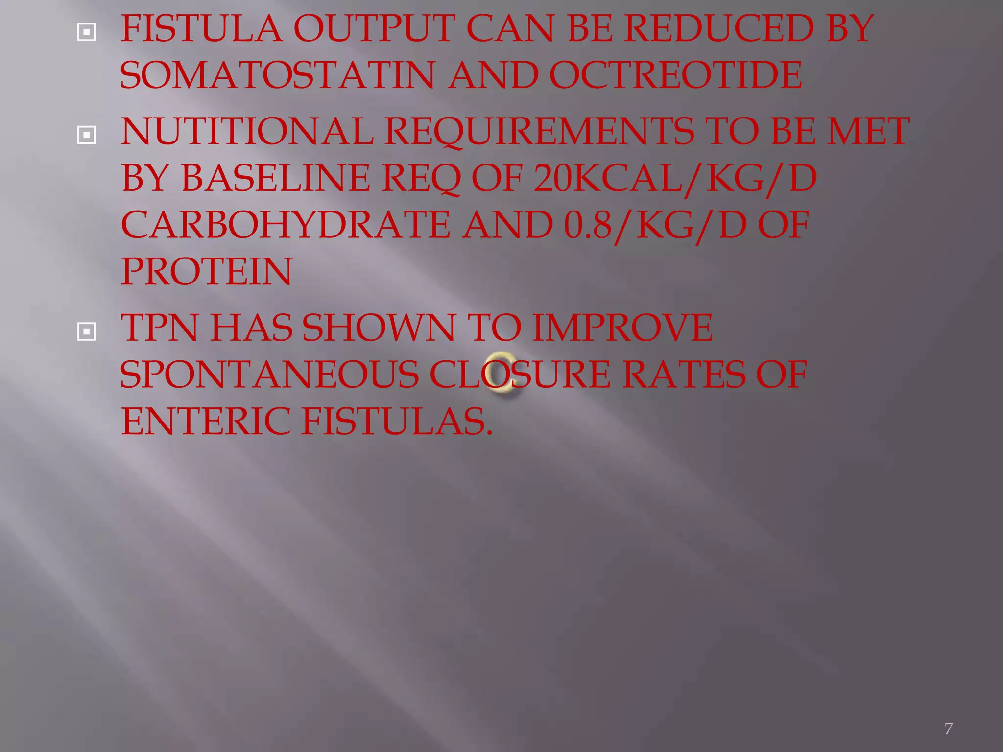 Enterocutaneous fistula | PPTX