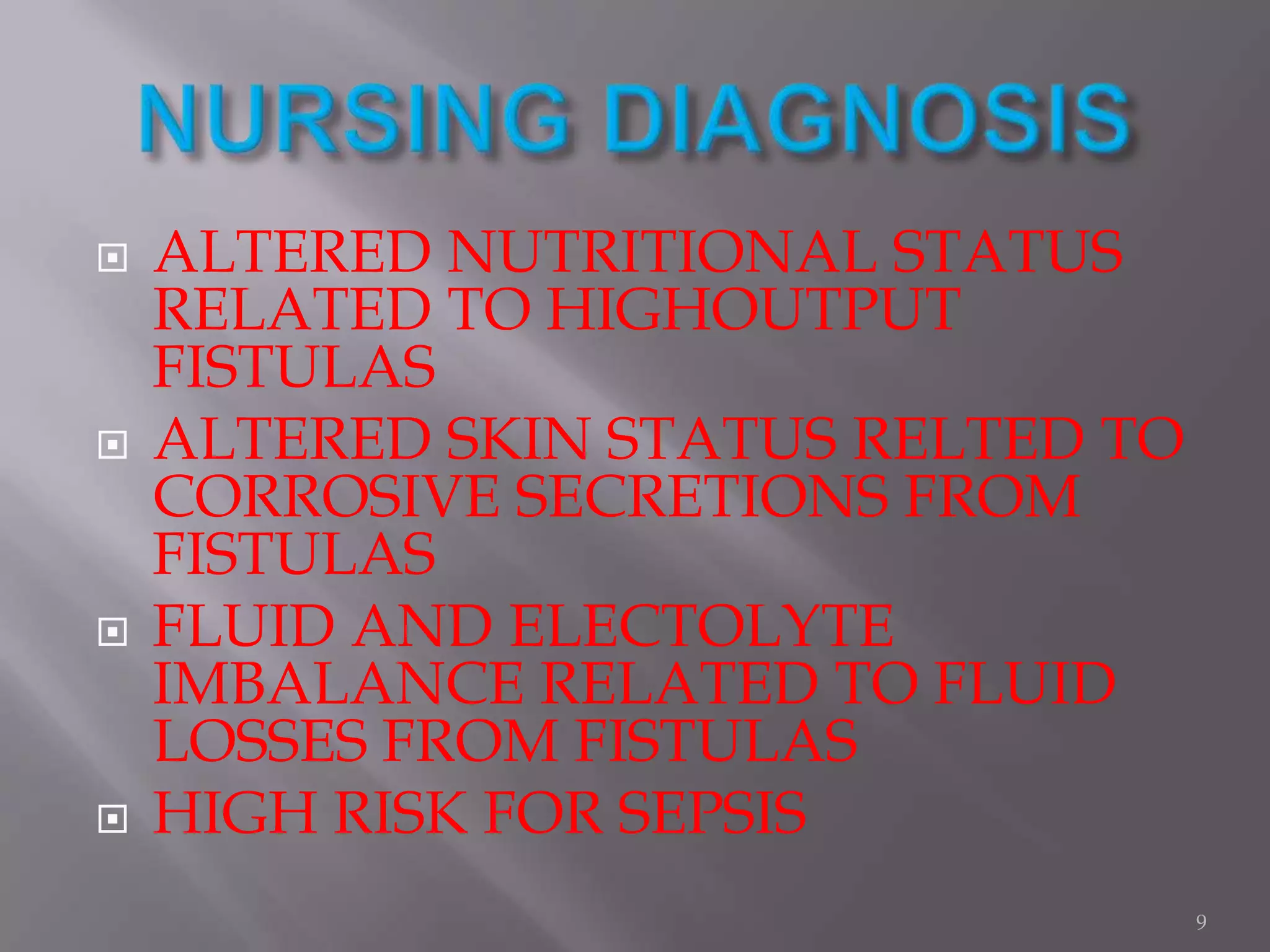 Enterocutaneous fistula | PPTX