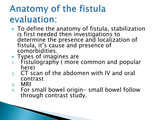 Enterocutaneous fistula | PPTX | Digestive Disorders | Diseases and ...