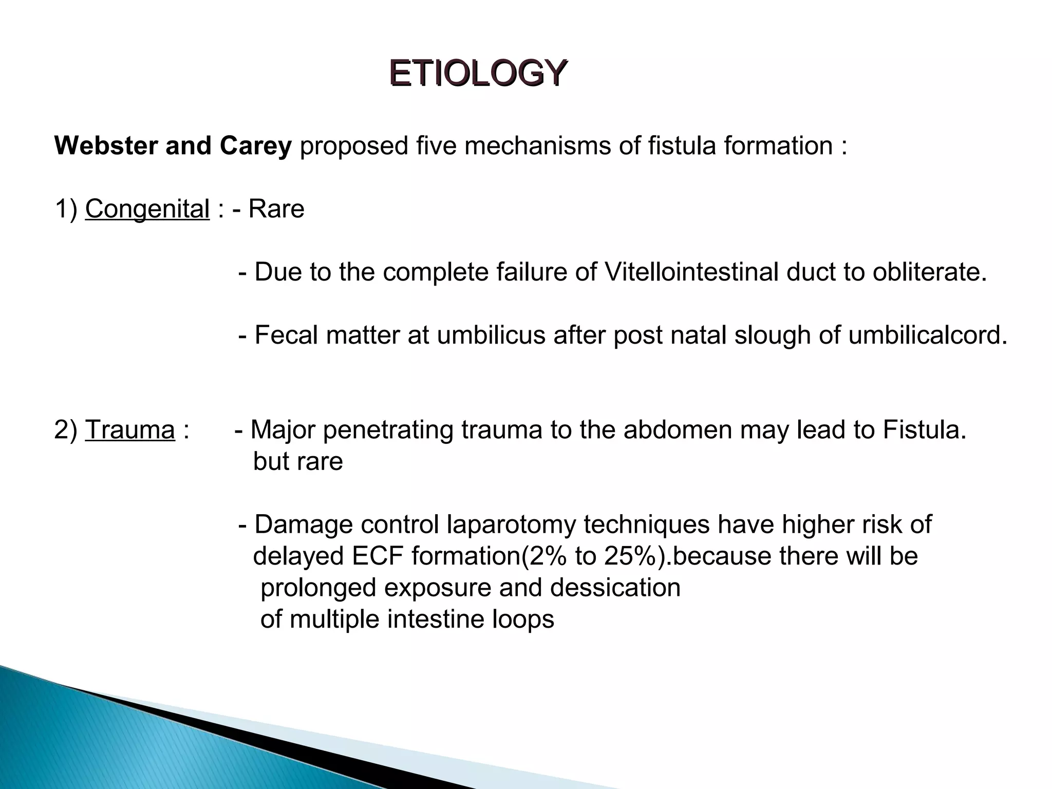 Entero cutaneous fistula | PPT