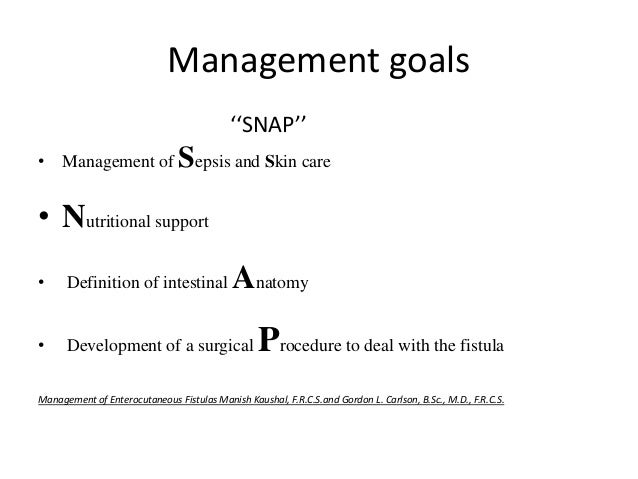 Enterocutaneous fistula