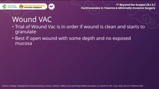 Enterocutaneous Fistula sesuai guideline dan journal | PPTX