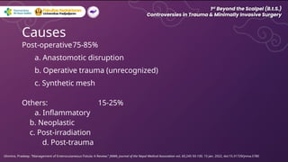 Enterocutaneous Fistula sesuai guideline dan journal | PPTX