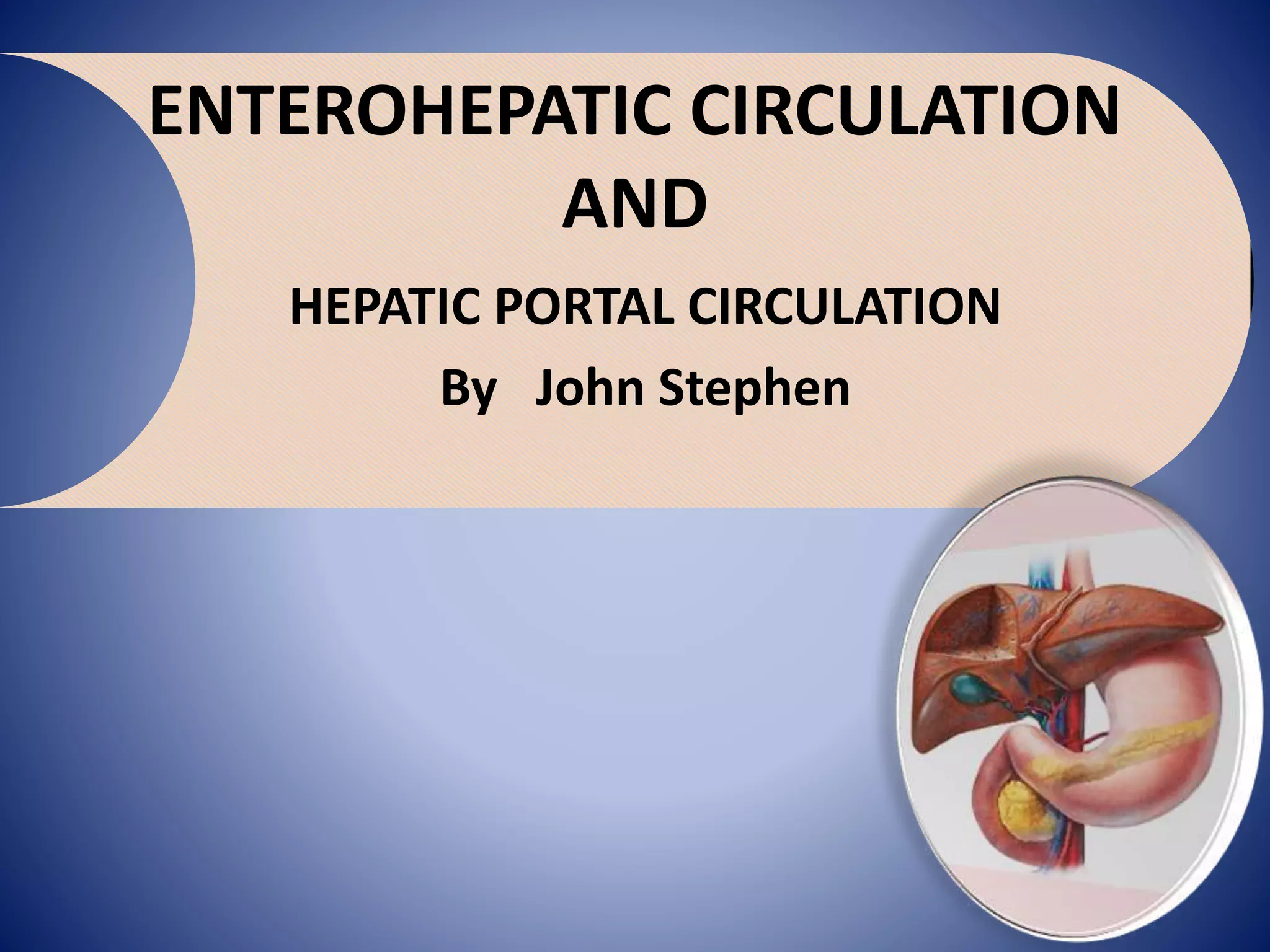 Enterohepatic circulation and Hepatic Portal circulation | PPTX