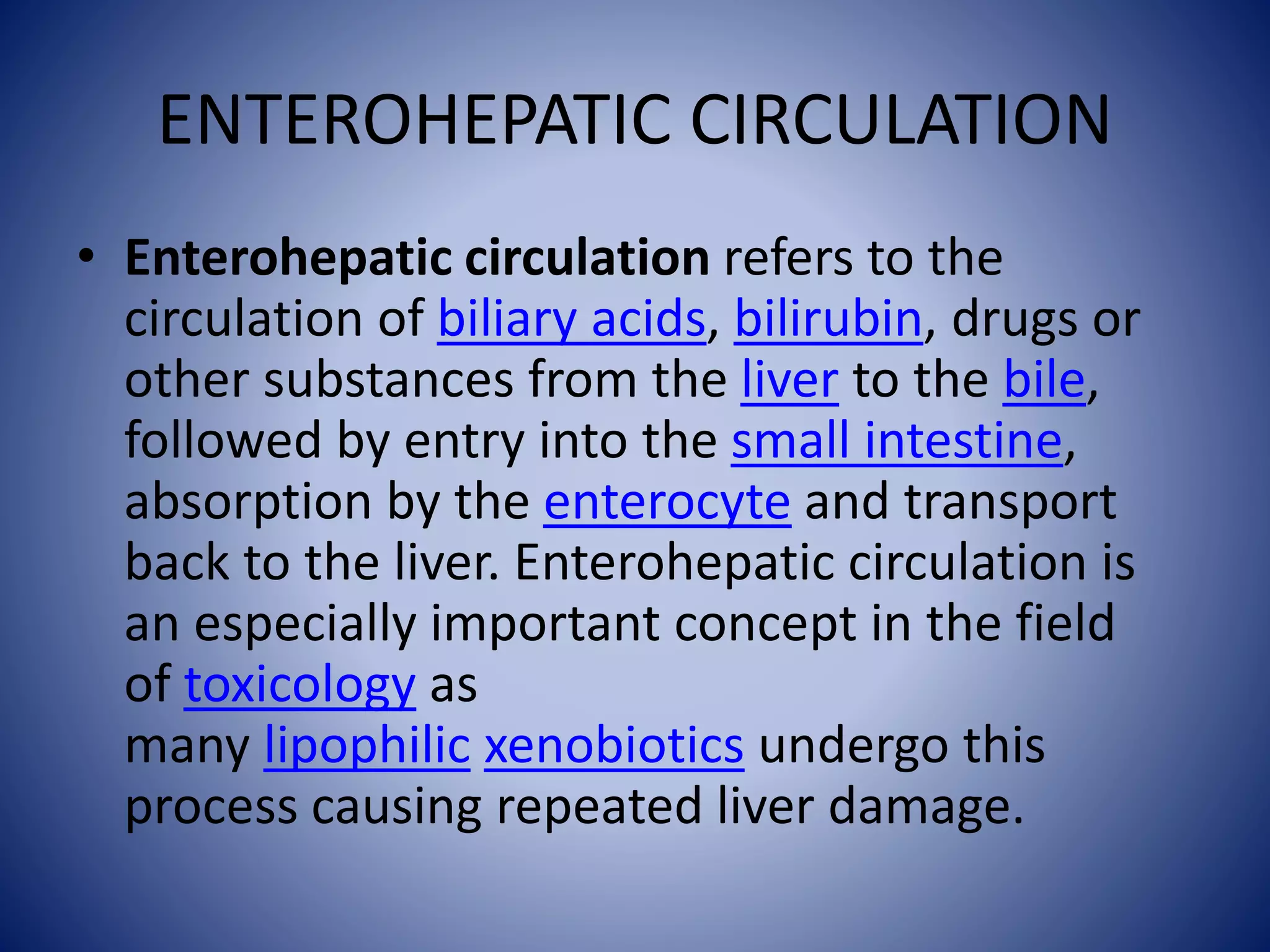 Enterohepatic circulation and Hepatic Portal circulation | PPTX