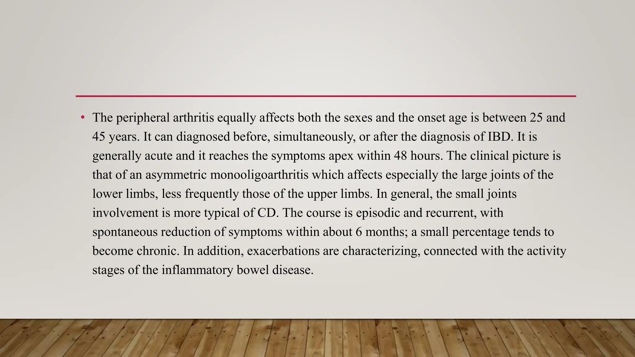 enteropathic arthritis causes diagnosis and treatment | PPTX