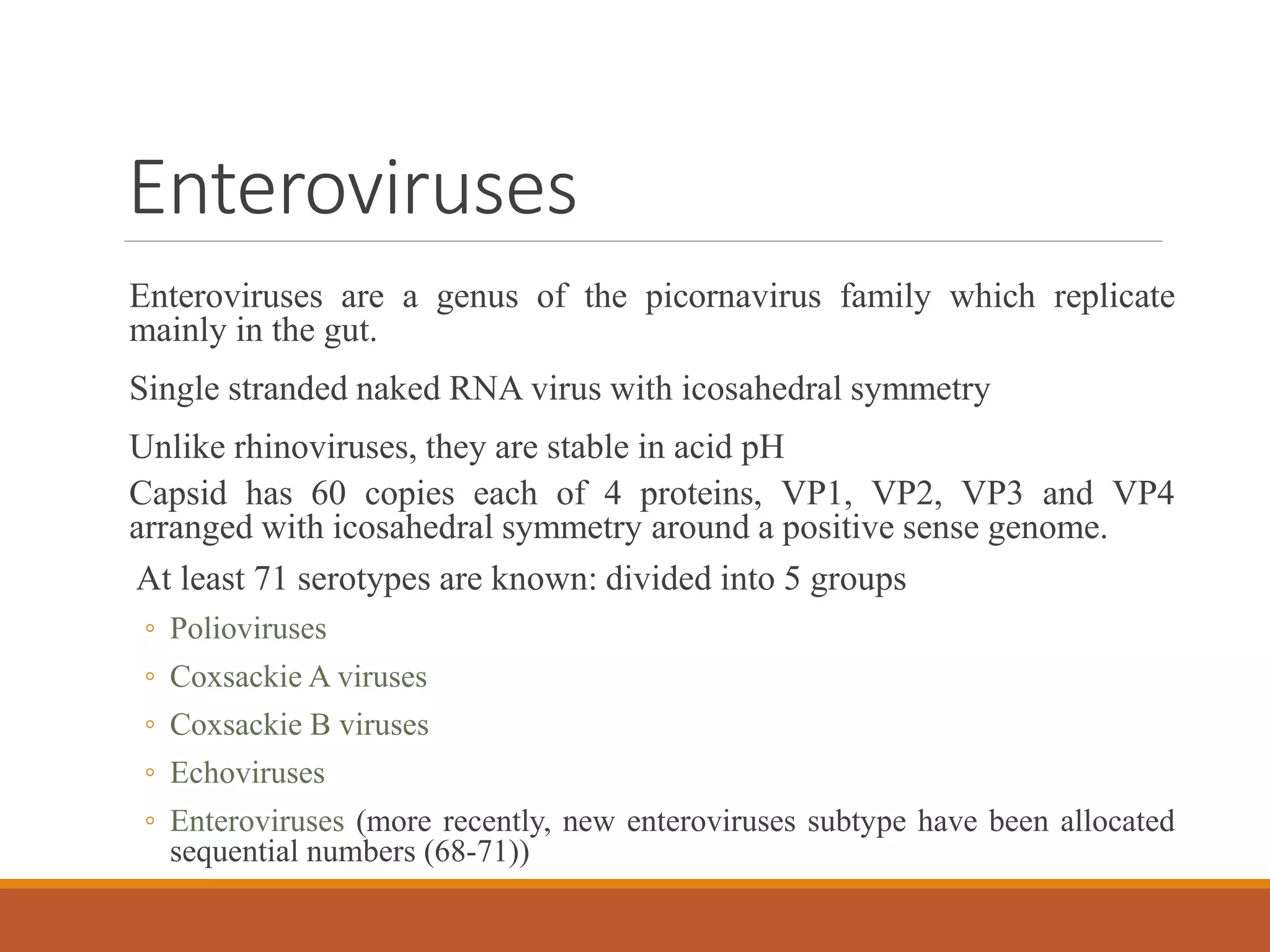 Enteroviruses | PPTX