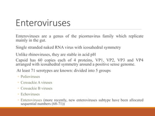 Enteroviruses | PPTX
