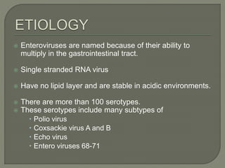 Entero virus infections | PPTX