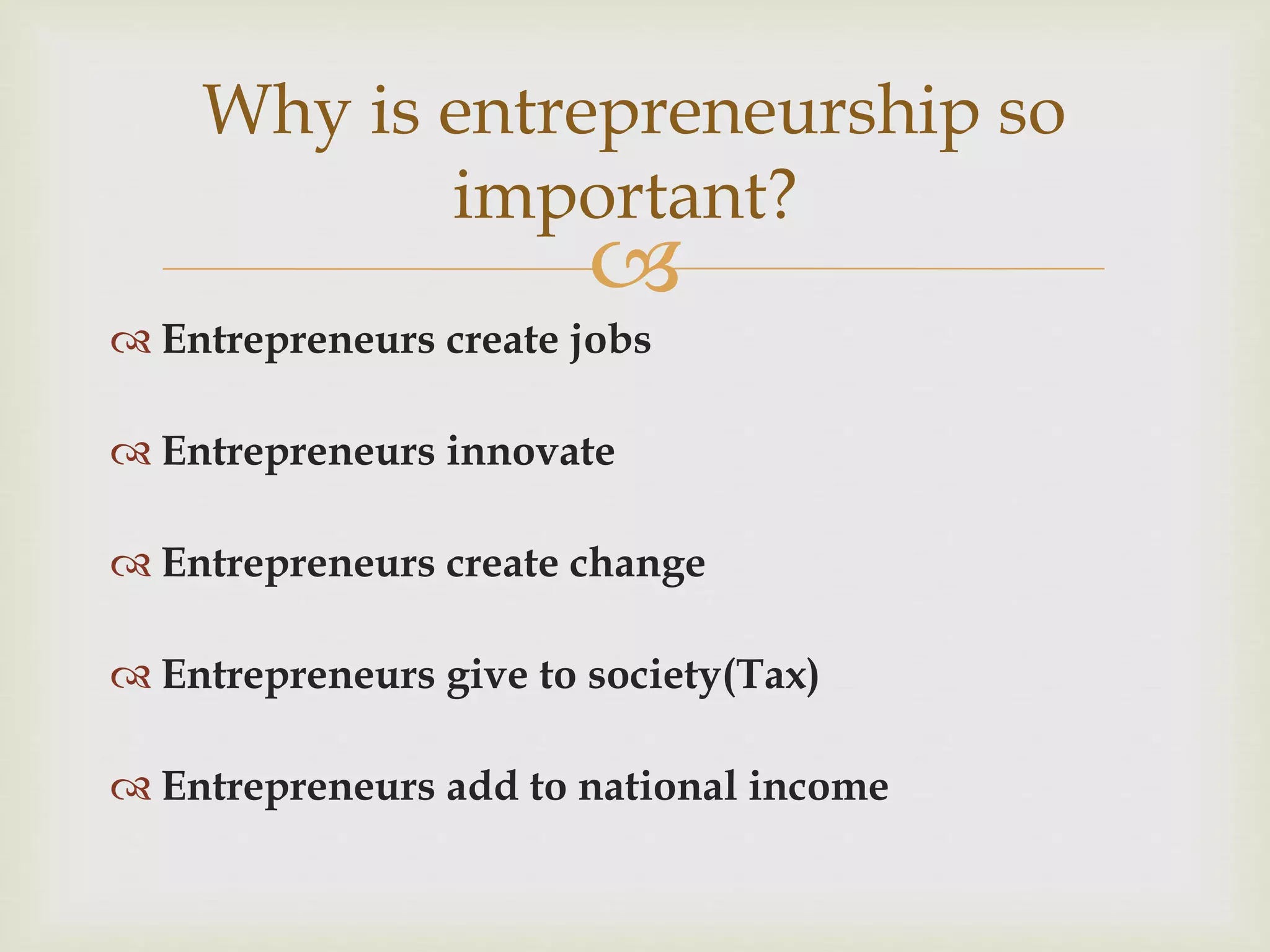 Fundamentals of Entrepreneurship | PPTX