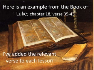 Entrepreneurial lessons from the Gospel of Luke | PPTX