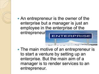 Enterpreneur & manager | PPTX