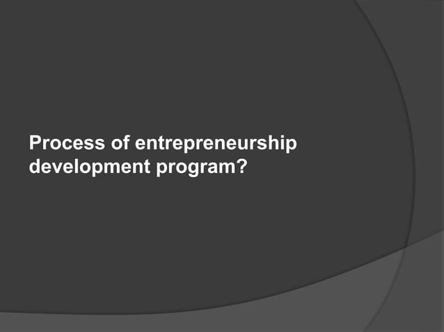 Entrepreneurship development | PPT