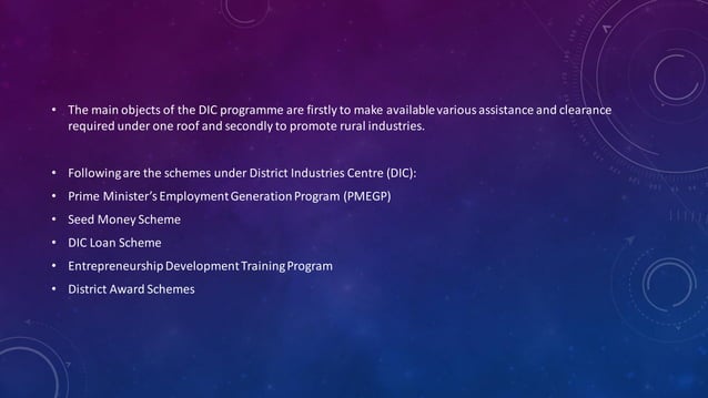 Enterpreneurship development assignment on role of district industry ...