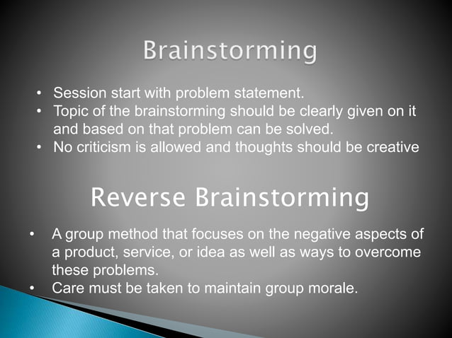 Method of generating ideas | PPTX | Startups | Business