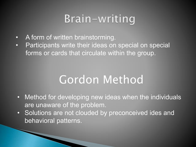 Method of generating ideas | PPTX | Startups | Business