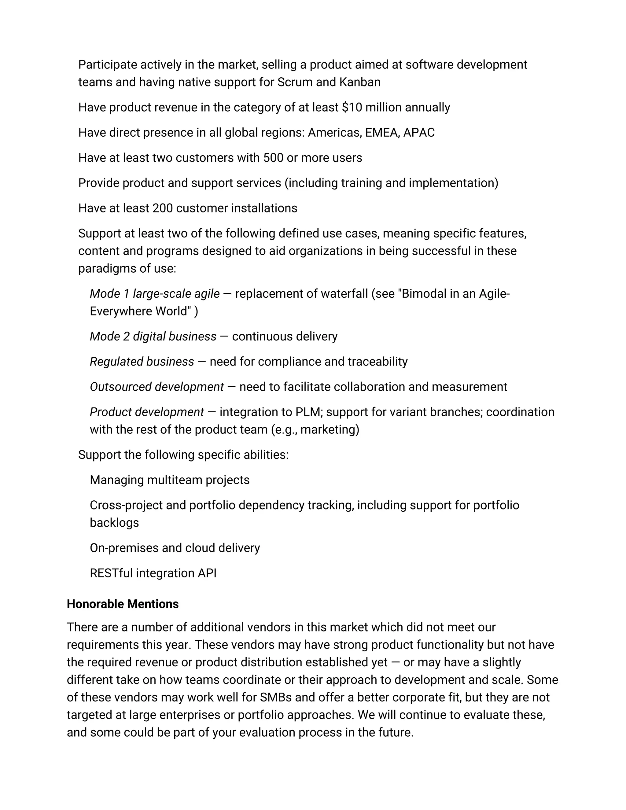 Magic Quadrant for Enterprise Agile Planning Tools Published: 27 April ...