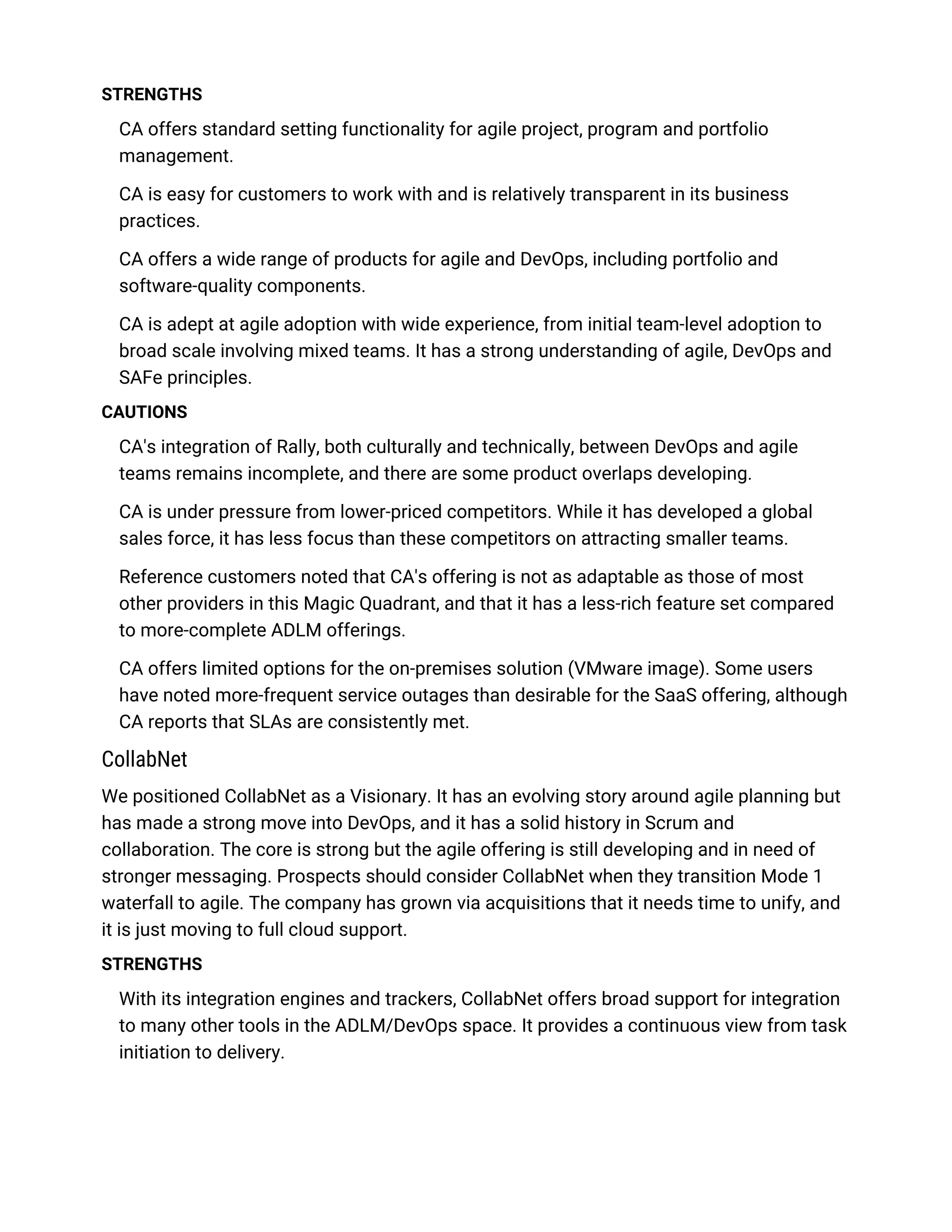 Magic Quadrant for Enterprise Agile Planning Tools Published: 27 April ...