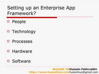 Enterprise Application Framework | PPT