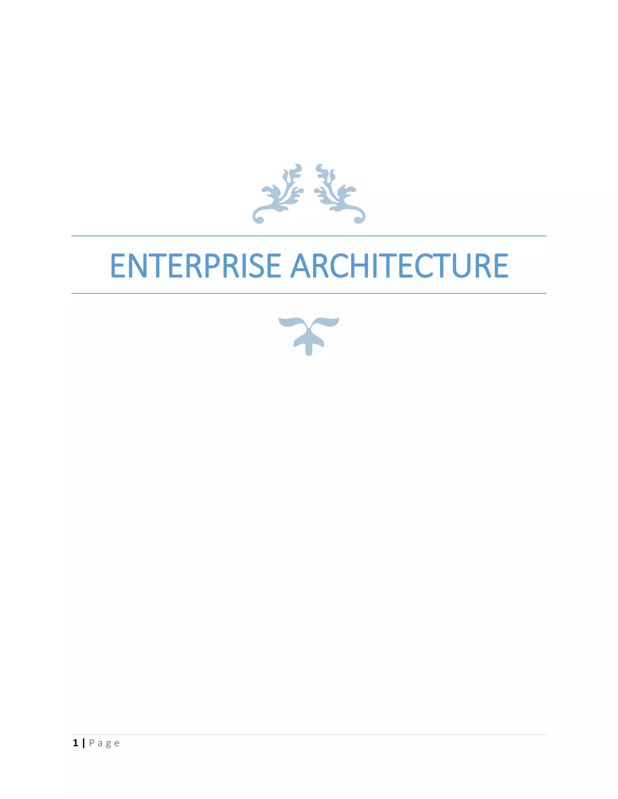 Enterprise architecture | PDF