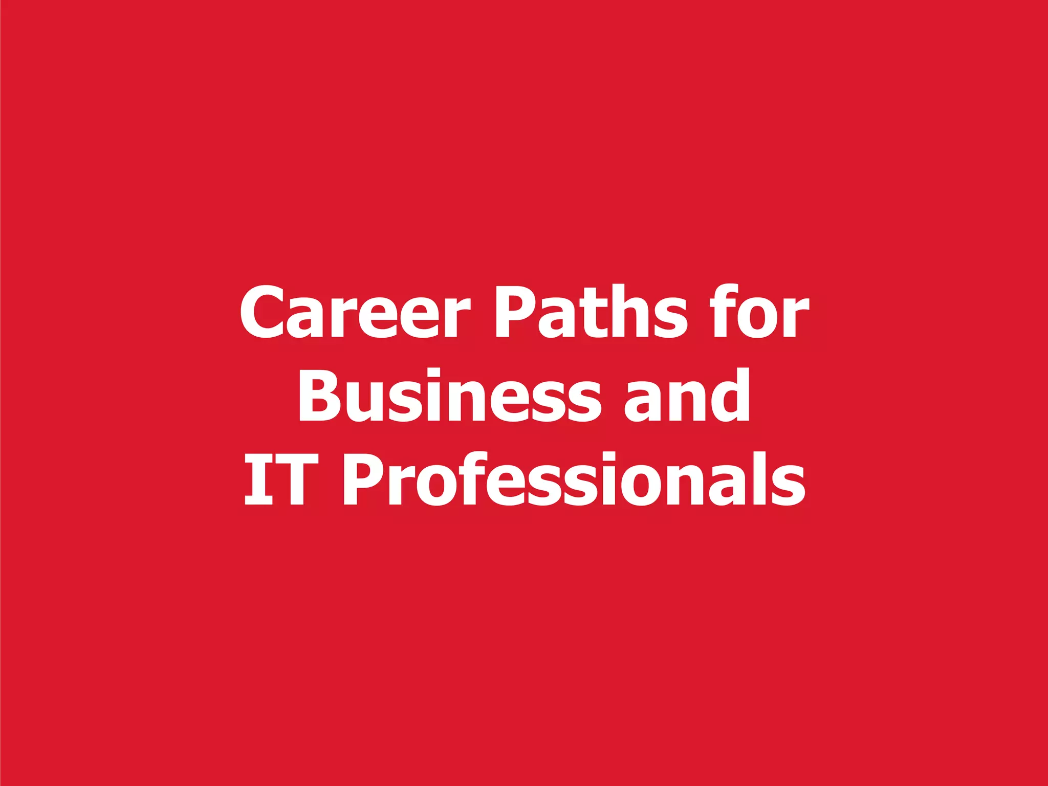 Enterprise architecture-career-path | PPTX | Programming Languages | Computing