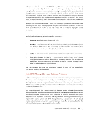 Enterprise data-management as-a-service | PPT | Databases | Computer Software and Applications