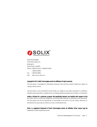 Enterprise data-management as-a-service | PPT | Databases | Computer Software and Applications