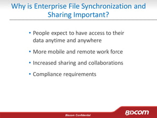 Enterprise File Synchronization and Sharing - Biscom Verosync | PDF