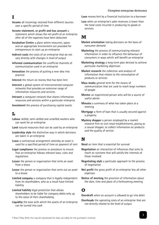 Enterprise Dictionary for New Business Young | PDF