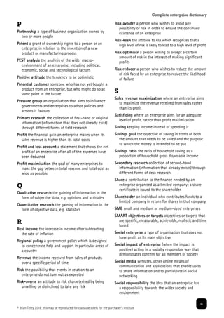 Enterprise Dictionary for New Business Young | PDF