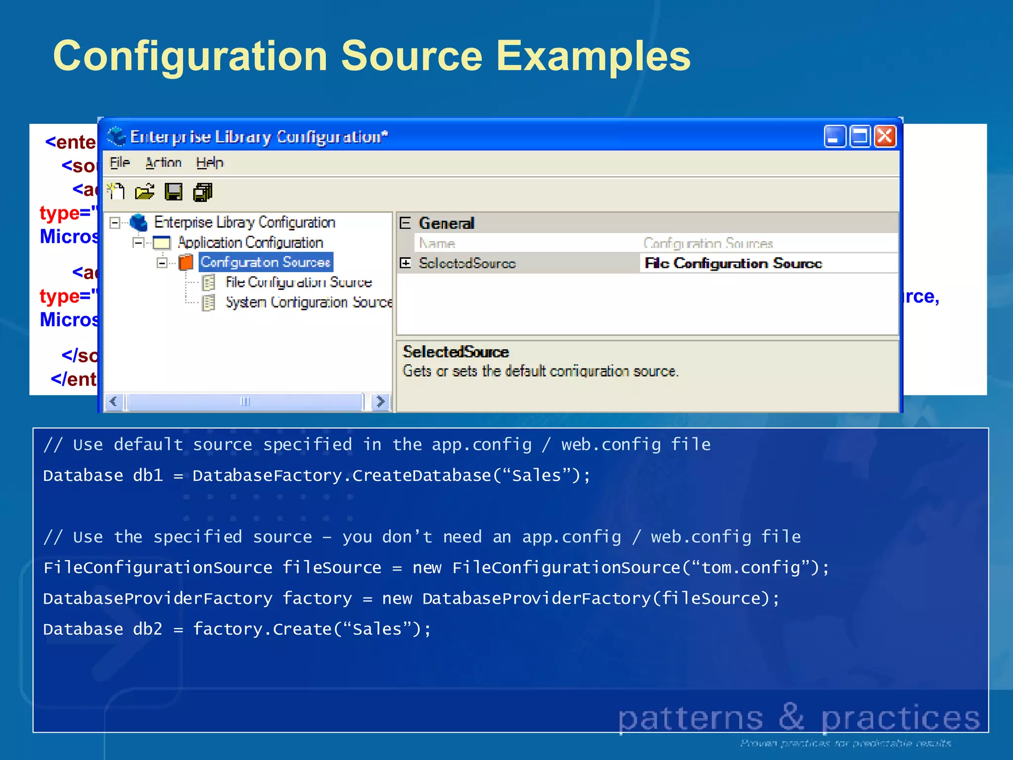Enterprise Library 2.0 Core Architecture | PPT