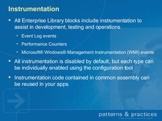 Enterprise Library 2.0 Core Architecture | PPT