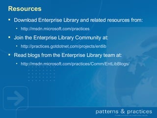 Enterprise Library 2.0 Core Architecture | PPT