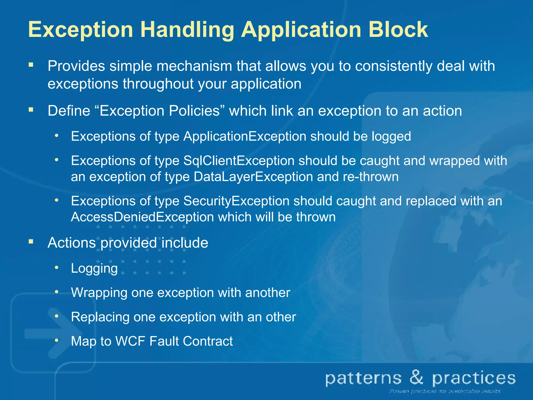 Enterprise Library 3.0 Overview | PPT | Databases | Computer Software and Applications