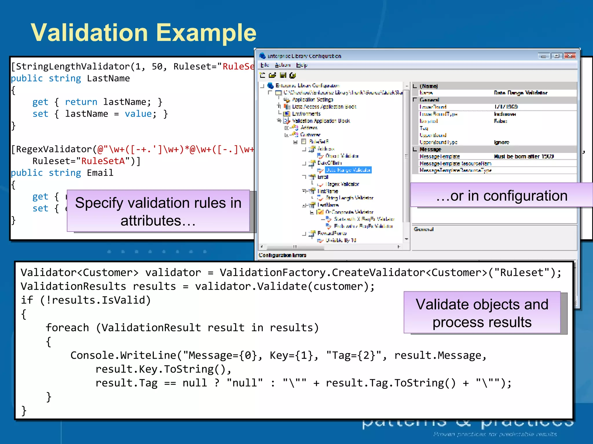 Enterprise Library 3.0 Overview | PPT | Databases | Computer Software and Applications