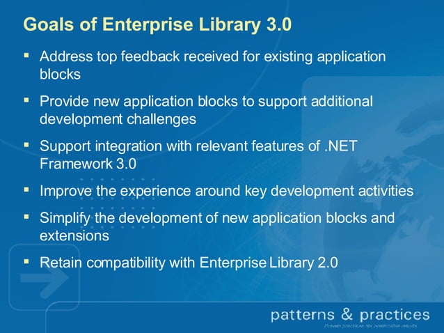 Enterprise Library 3.0 Overview | PPT
