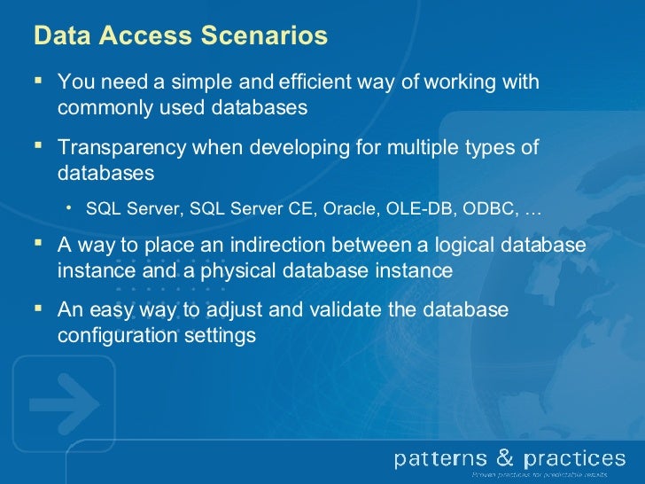 Microsoft Enterprise Library Data Access Layer Oracle - ysfont